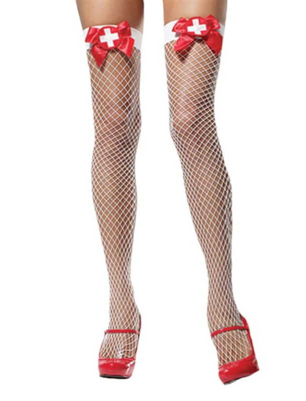 Funny Fashion - Balloons Stockings-Nurse Fishnet Balloons